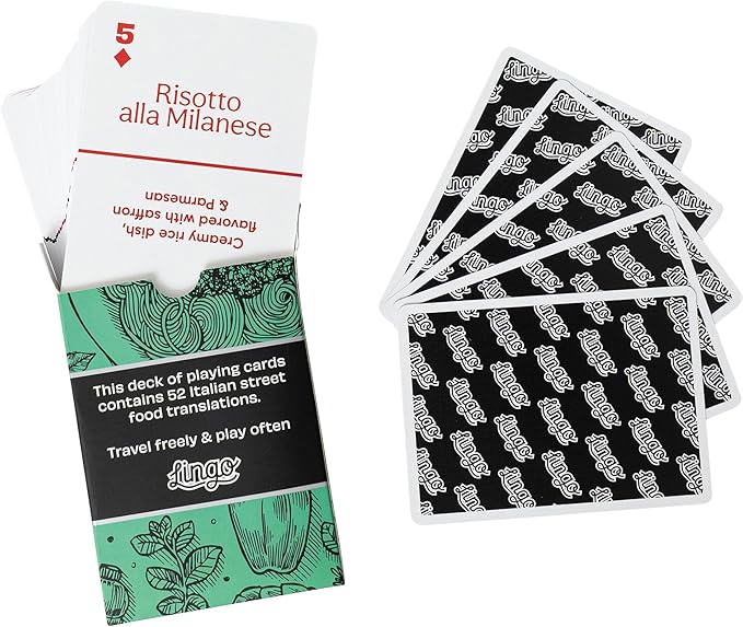 Italian Food Playing Cards – Italian Children's Market