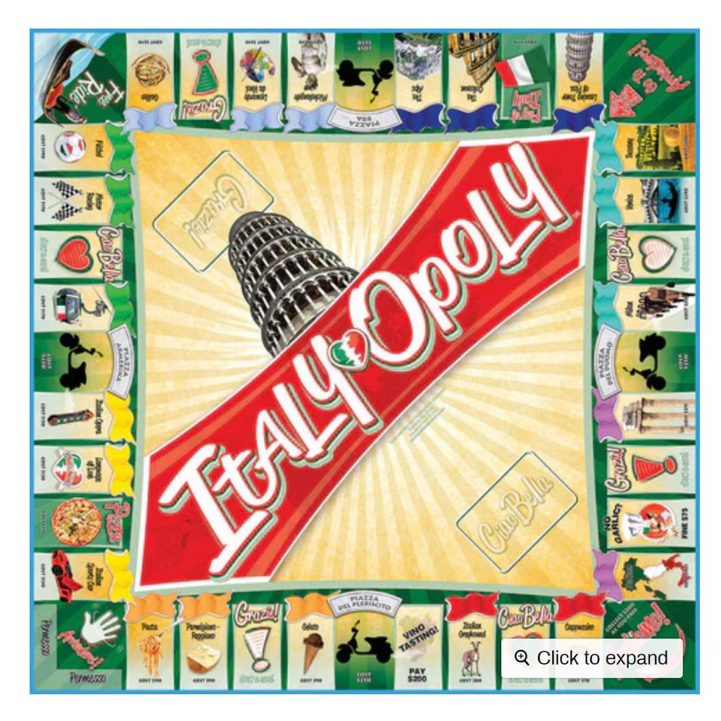 Italy-Opoly Board Game – Italian Children's Market