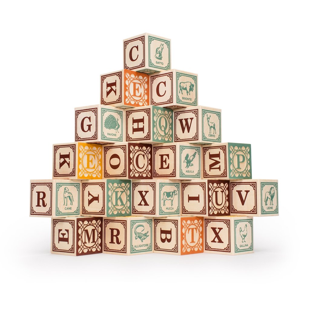 Italian Alphabet Blocks – Italian Children's Market